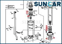 China Wear Resistance FYA00001400 Excavator Arm Sealing Kit 245GLC 230GW Deere Cylinder Kits for sale