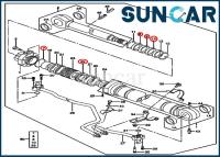 China 4485615 Boom Seal Repair Kits Fits 270C LC John Deere Excavator LH/RH Cylinder for sale