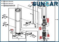 China Excavator Hydraulic Seals FYA00010733 Arm Repair Seal Kit Fits For John Deere 270DLC Models for sale