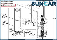 China FYA00008675 John Deere Arm Cylinder Seal Kit ISO9001 290GLC 270DLC Sealing Kit for sale