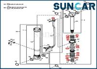 China FYA00010735 Excavator Service Kit John Deere Hydraulic Bucket Cylinder Components for sale