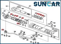 China AT264437 Hydraulic Cylinder Kit Boom Seal Kit For 200LC 2054 270LC John Deere Parts for sale