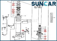 China AT264430 Bucket Cylinder Hydraulic Seal Kit John Deere  330LCR 450CLC Excavator Repair Kits for sale