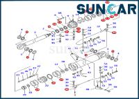 China Komatsu Excavator Seal Kits 707-99-87600 Boom Cylinder Repair Seal Kit For Model PC1600-1 hydraulic for sale