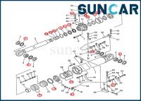 China 707-99-87660 Komatsu Excavator 2nd Boom Cylinder Seal Kit PC1600-1 Hydraulic Cylinder Inner Parts for sale
