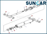 China 878000501 DELUXE Arm Cylinder Sealing Kit Komatsu Excavator PC15R-8 Hydraulic Inner Parts for sale