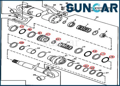 China AT264444 Arm Sealing Kit ISO9001 490 John Deere Cylinder Repair Seal Kit for sale
