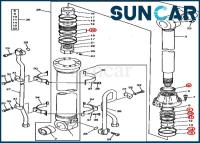 China AT192075 Hydraulic Repair Oil Seal Kit Fits John Deere Excavator Arm Cylinder 590D for sale