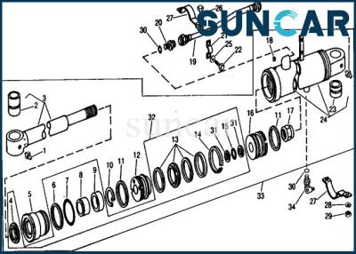 China RE21401 Replacement Crowd Cylinder Seal Kit Fits 690B John Deere Heavy Equipment for sale