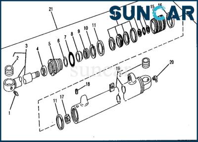 China RE18949 Boom Sealing Kit 690C 690CR 693C Deere Cylinder Seal Repair Kit for sale