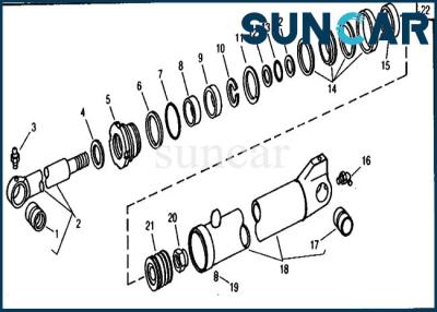 China Bucket John Deere RE18950 Hydraulic Cylinder Service Kit For 690C 693C Excavator for sale
