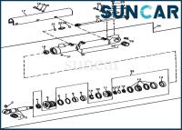 China RE21400 Bucket Cylinder Repair Sealing Kit Deere 690B 690C Excavator Oil Seal Kit for sale