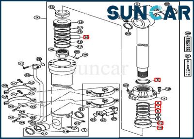 China 4653863 Bucket Replacement Service Kit Cylinder Seal Kit Fits 850DLC 870GLC Deere for sale