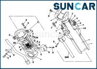 China LZ00449 Heavy Equipment CX130 CX135SR CASE Seal Kit excavator arm cylinder repair kit for sale