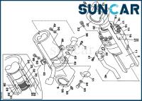 China LZ00447 CASE Bucket Cylinder Seal Kit Fits Heavy Equipment CX210 CX225SR CX240 Inner Parts for sale