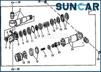 China AR88791 Crowd Cylinder Seal Kit John Deere 890 Excavator Hydraulic Repair Kits for sale