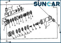 China RE21195 Replacement Crowd Cylinder Seal Kit 890 990 John Deere Hydraulic Service Kits for sale