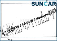 China Boom Cylinder Sealing Kit AR105637 Deere Seal Repair Kits For Excavator 890A for sale
