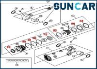China JOHN DEERE 4656428 Blade Seal Kit Hydraulic Cylinder Repair Kits For 27D Excavator Models for sale