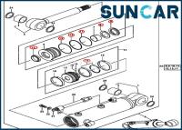 China Blade Hydraulic Oil Seal Kits 0843907 Cylinder Repair Seal Kit For 50C Excavator John Deere for sale