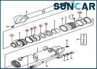 China 0844705 Bucket Cylinder Seal Kit Excavator Model 50C 50ZTS John Deere Repair Kits for sale