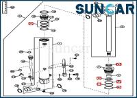 China 4614069 Bucket Seal Kit Cylinder Service Kit ISO9001 Deere Mechanical Sealing Parts for sale