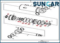 China FYD00000075 Blade Lift Seal Kit John Deere 50D 50G Hydraulic Cylinder Service Kits for sale