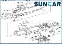 China LZ00453 Boom Cylinder Sealing Kit CASE CX135SR Hydraulic Repair Seal Kits for sale