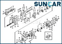 China VOE14535190 Oil Seal SUNCARVO.L.VO Sealing Fits Hydraulic Pump EC700B EC700C Excavator for sale