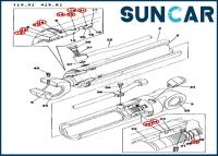 China Crawler Excavator LZ00469 Standard Arm Seal Repair Kit Fits Case CX75SR CX80 Cylinder Assy for sale