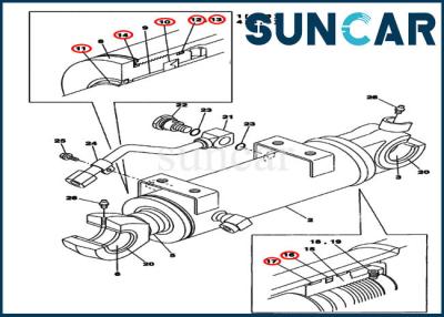China Seal Kit LZ00474 Dozer Blade Cylinder Repair Kits For Heavy Equipment CX75SR CX80 Case for sale