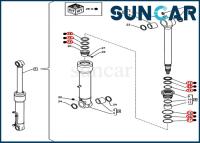 China LZ00473 Bucket Seal Kit Cylinder Replacement Kit Fits CX75C SR CX80C Crawler Excavator CASE for sale