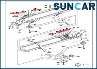 China LZ007110 Boom Seal Kit Cylinder Replacement Kits Fits CX800B CX800 CASE for sale