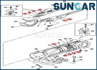 China OEM Oil Seal Kit LZ008100 Boom Cylinder Sealing Kit CX160B CASE Replacement Kits for sale