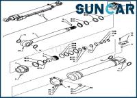 China LZ011310 Excavator Arm Seal Repair Kit CX250D LC LR Case Hydraulic Cylinder Service Kits for sale