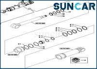 China LZ014960 Arm Seal Repair Kit Cylinder Service Kit Fits Excavator CX750DRTC CASE for sale