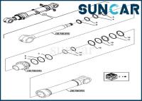 China LZ014900 Bucket Cylinder Repair Seal Kit CX750DRTC Excavator Case Oil Seal Kits for sale