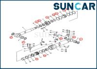 China 707-99-47620 7079947620 Boom Cylinder Seal Kit Fits KOMATSU PC200-5 EXCAVATORS for sale