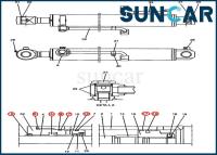 China PY01V00030R300 Repair Seal Kit Case Parts CX47 Hydraulic Boom Cylinder Service Kit for sale