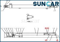 China Cylinder Kits PX01V00042R300 Arm/ Swing Seal Kit Fits Compact Crawler Excavator CX31B CX36B for sale