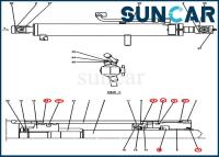 China CASE Sealing Kit PV01V00051R300 Boom/ Arm Repair Seal Kit Fits CX27B Crawler Excavator for sale