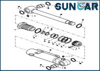 China CX31B Case Repair Kit 72280261 Dozer Hydraulic Seal Kit For Mini Crawler Excavator Cylinder Sealing for sale