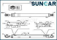 China CX55B Case Boom CYL Seal Kit PS01V00001R300 Mini Crawler Excavator Hydraulic Cylinder Kits for sale