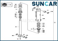 China XKCC-01530 Bucket Seal Repair Kit XKCC01530 Cylinder Repair Kits For CASE Construction CX17C Model for sale
