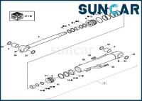 China XKCD-01373 Boom CYL Seal Kit XKCD01373 Seal Repair Kit Fits Model CX26C Case Mini Crawler Excavator for sale