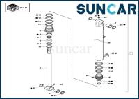 China CX26C Case Bucket Seal Kit XKCD-03350 Crawler Excavator Cylinder Seal Repair Kits XKCD03350 for sale