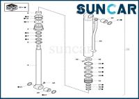 China Mini Crawler Excavator XKCC-01360 XKCC01360 Bucket Cylinder Repair Seal Kit Fits CX33C CX37C CASE for sale
