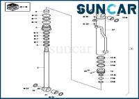 China XKCC-01002 XKCC01002 Boom Swing Oil Seal Kit CASE CX60C Excavator Replacement Cylinder Kit for sale