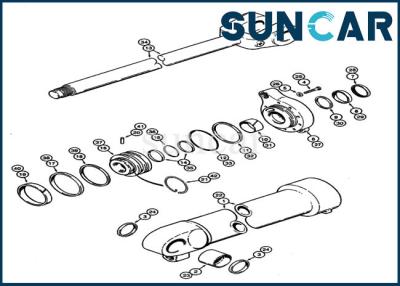 China 1986823C1 Lift CYL Seal Repair Kit Loader Cylinder Kits Fits CASE 821 Heavy Equipment for sale