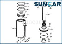 China 821B 821 Case Parts S301013 Loader Auxiliary Cylinder Repair Seal Kit Replacement kits for sale